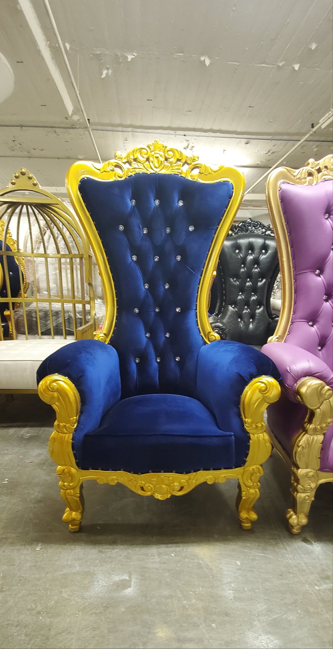 NEW CONTAINER OF GORGEOUS THRONES PLUS NEW CHAIRS FOR SALE ...