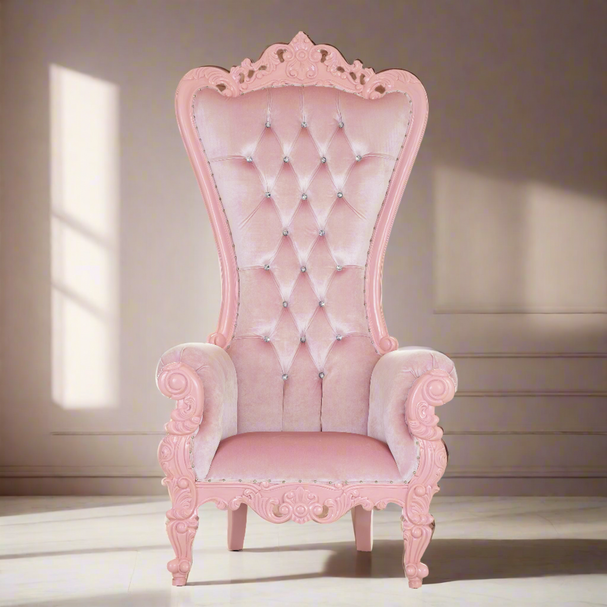 Chloe Throne Chair - Velvet – Throne Kingdom