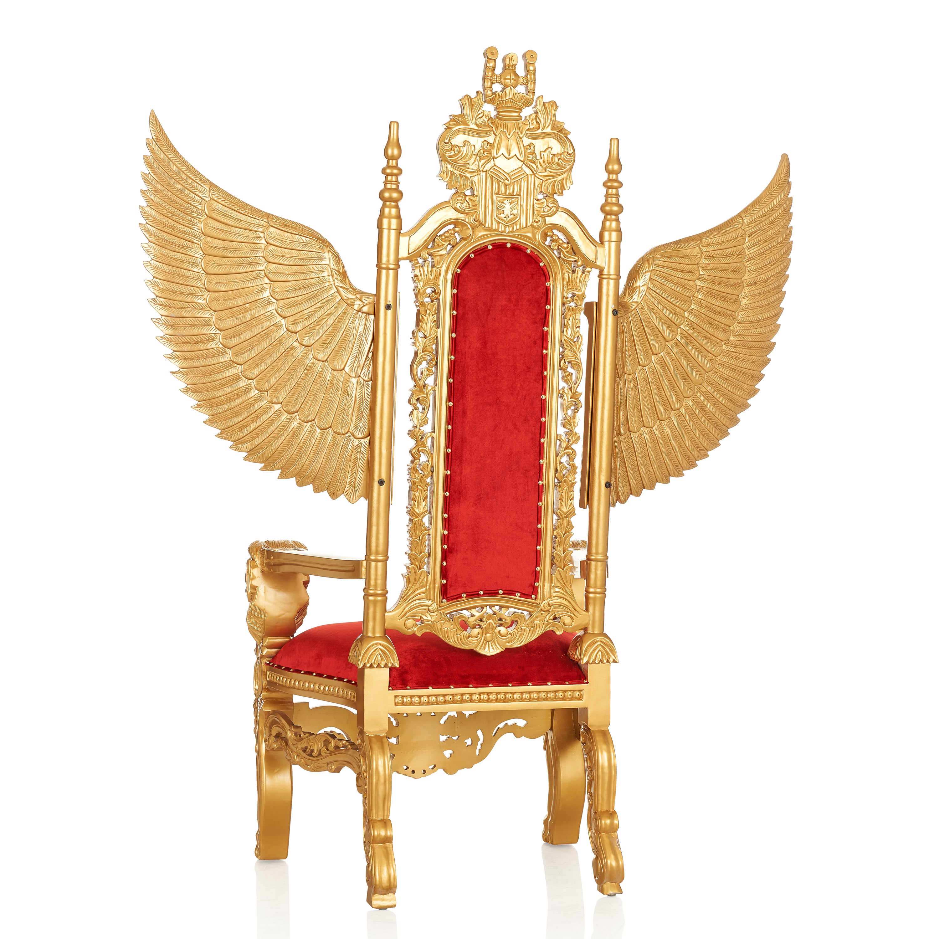 "King David Angellic" Throne - Red Velvet / Gold