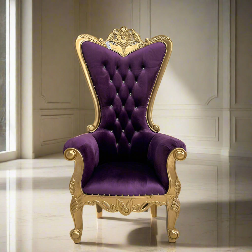 Princess Daisy Throne Chair - Velvet – Throne Kingdom