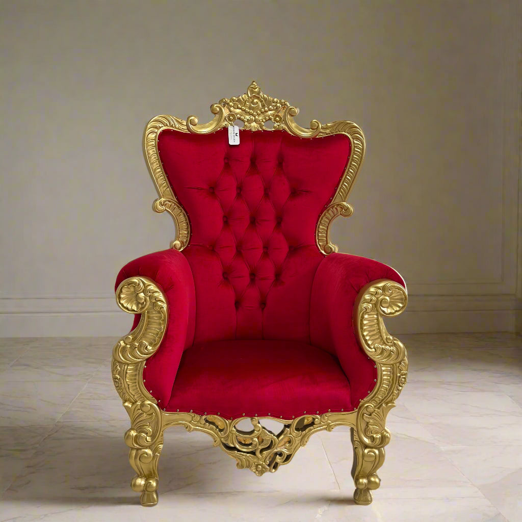 Queen Sonia Throne Chair - Velvet – Throne Kingdom