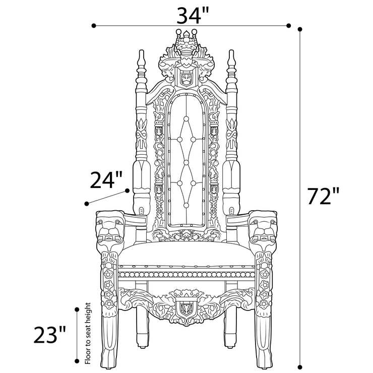 King David Lion Throne Chair - Vinyl – THRONE KINGDOM