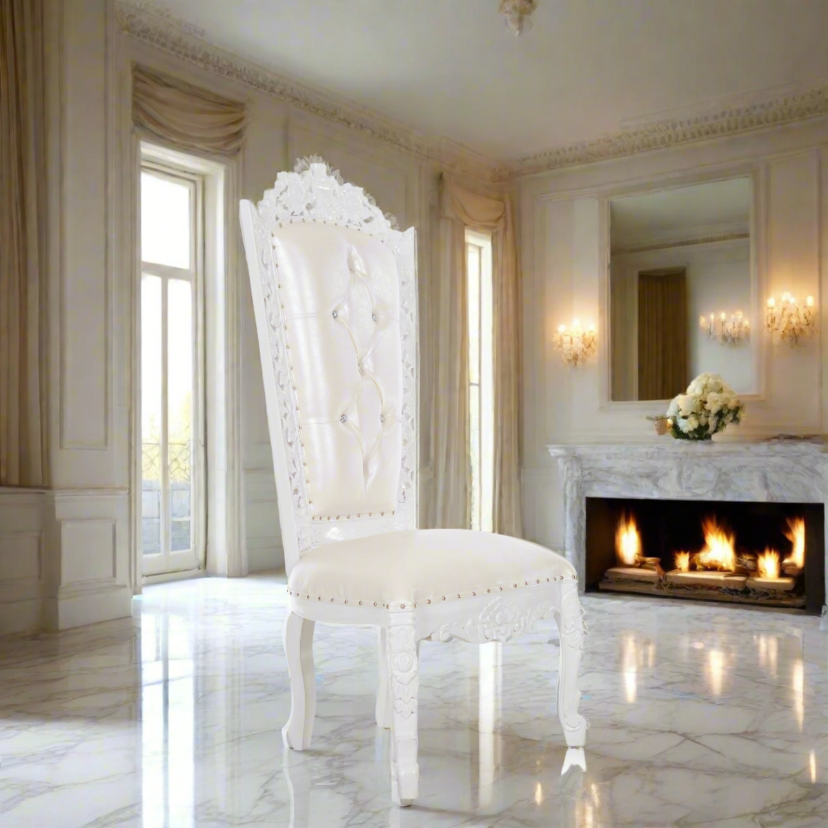 Queen Raquel Armless Throne – THRONE KINGDOM