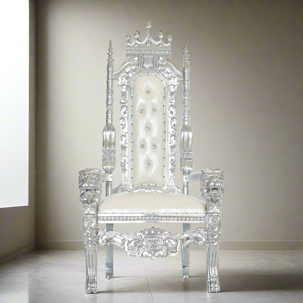 King David Crown Throne Chair - Vinyl – Throne Kingdom