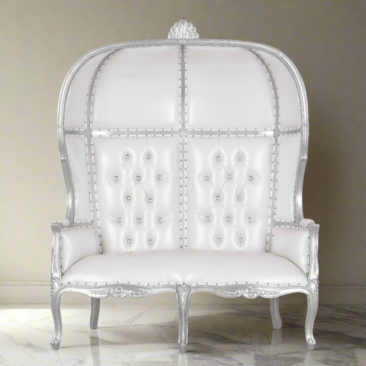 Hooded Canopy Love Seat Throne – Throne Kingdom